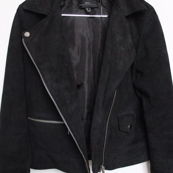 Mango | Jackets & Coats | Mango Suede Leather Moto Biker Jacket | Poshmark